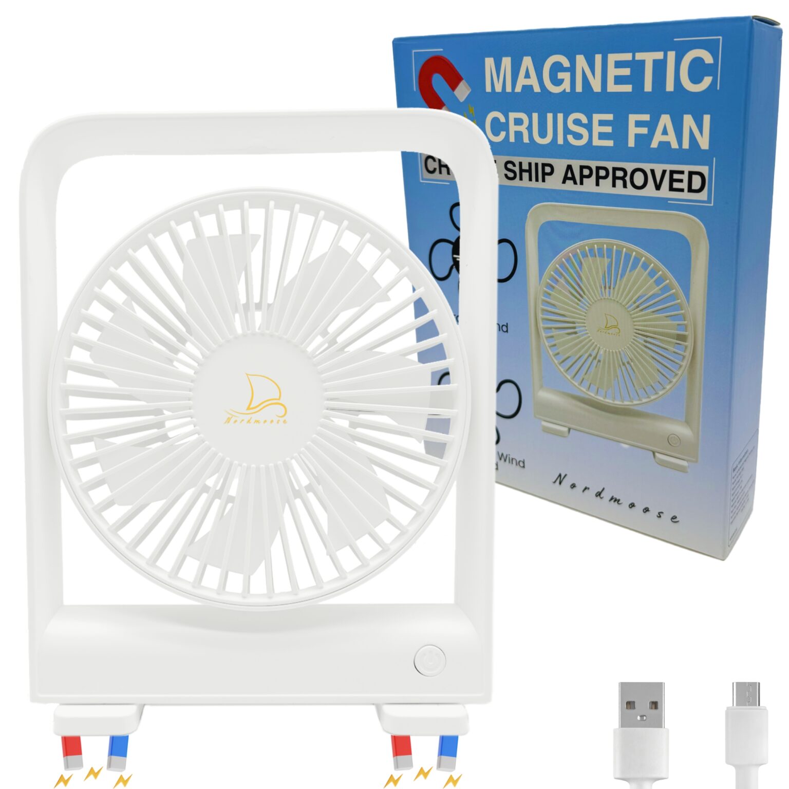Cruise Approved Fan - Magnetic Base & Rechargeable Battery - Nordmoose ...